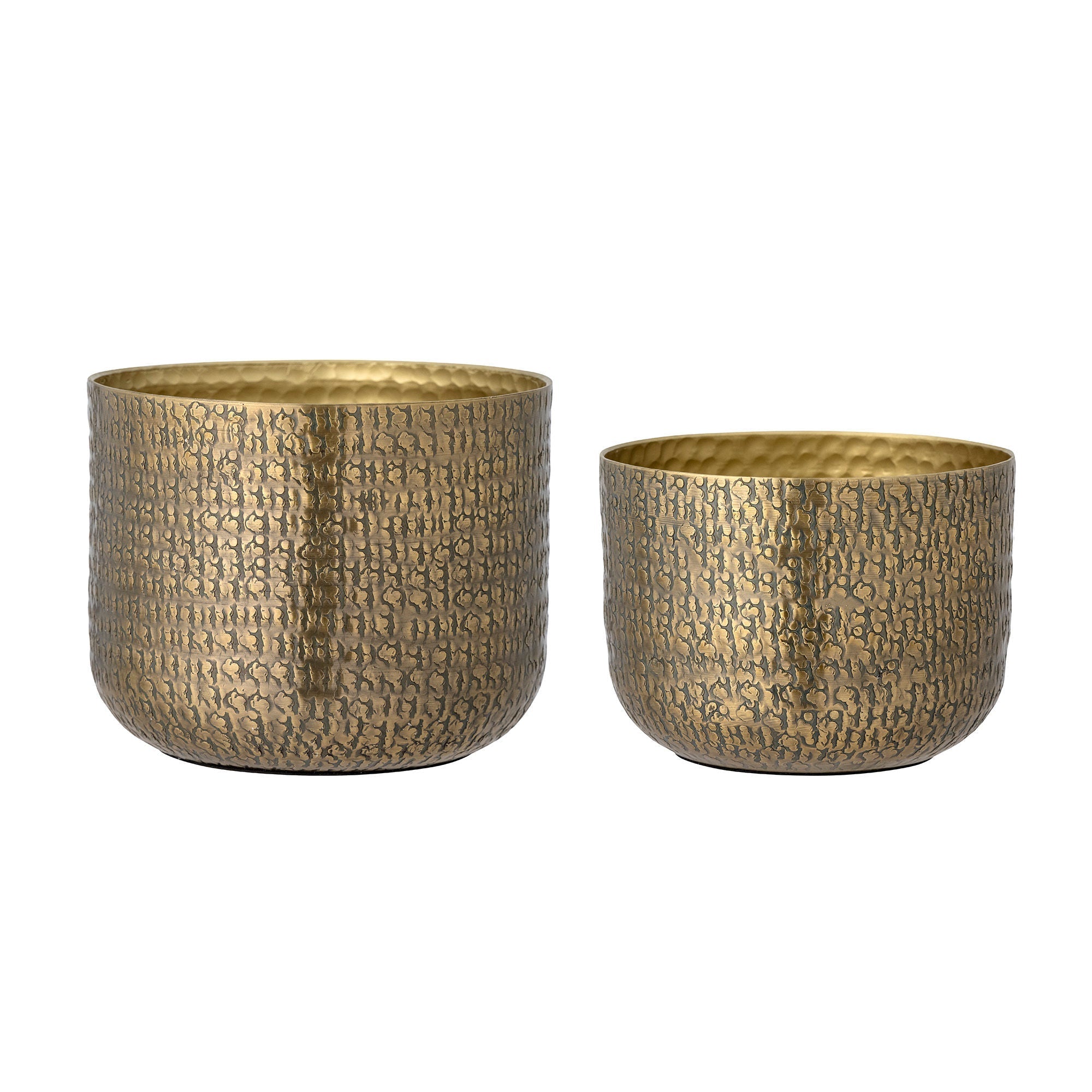 Bloomingville Creative Collection Constance Blumentopf, Brass, Alumini ...
