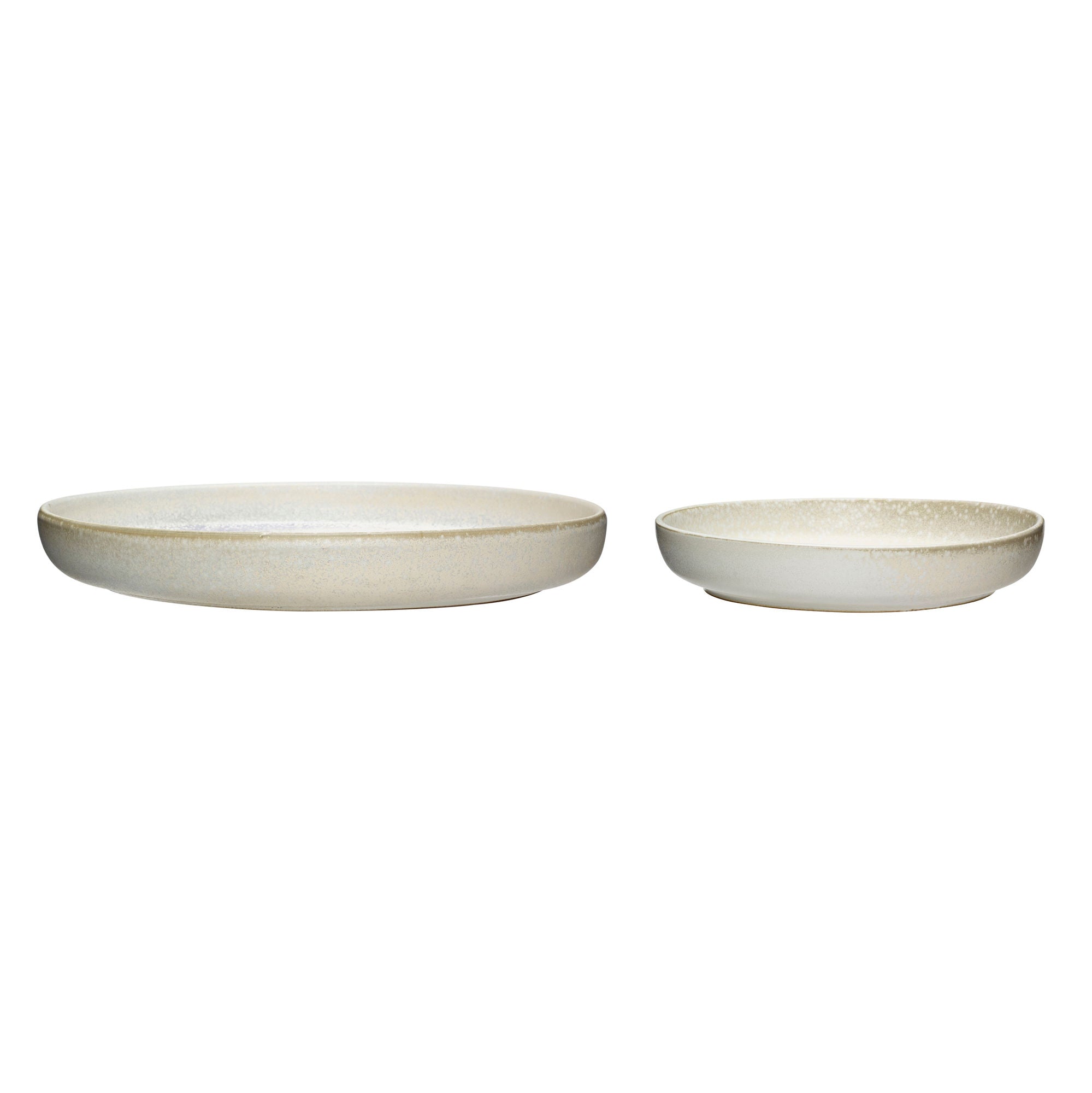 Hübsch Clay Platten Weiß (2er Set) – LaLe Living