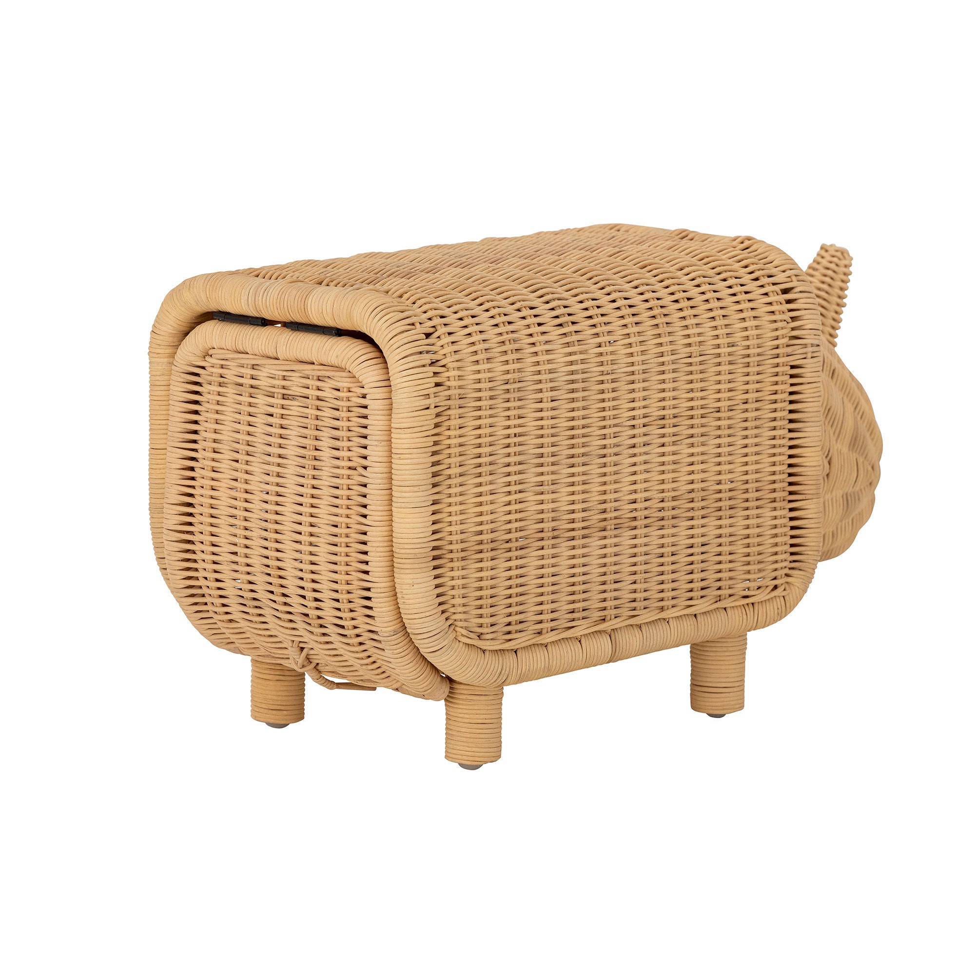 Bloomingville MINI Soffe Hocker mit Stauraum, Natur, Rattan – LaLe Living