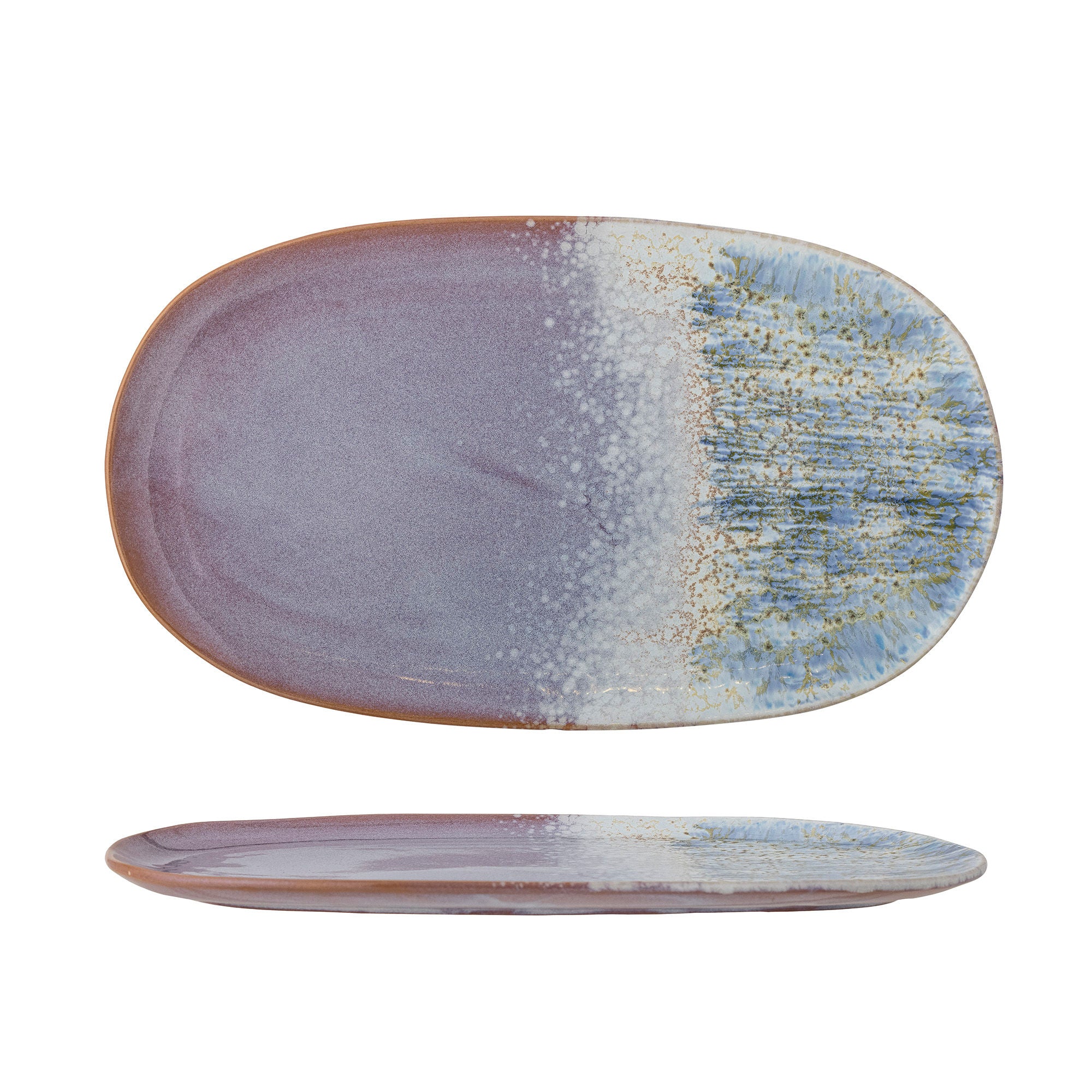 Bloomingville Creative Collection Cloe Servierplatte, Blue, Steingut ...