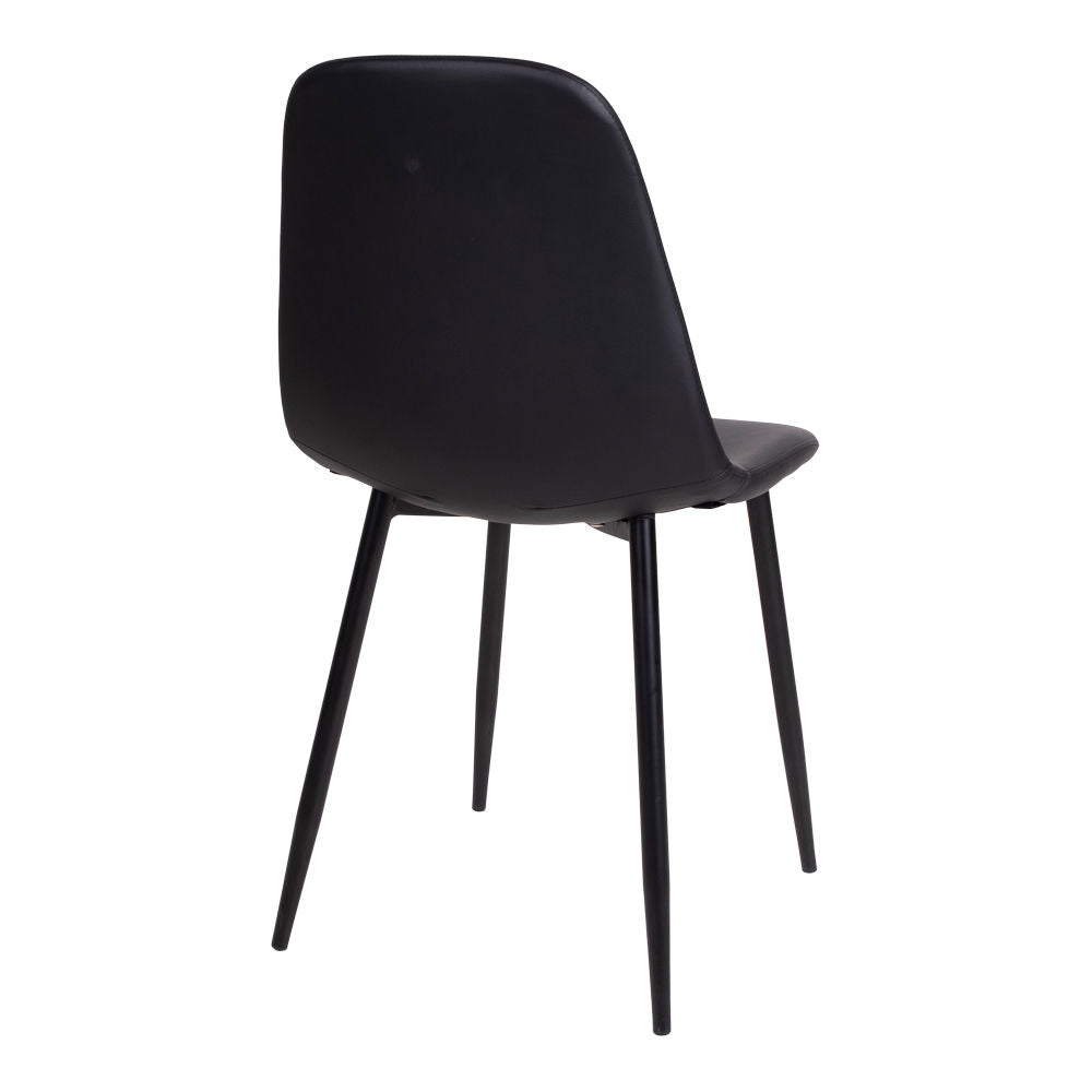 Black nordic dining chair store